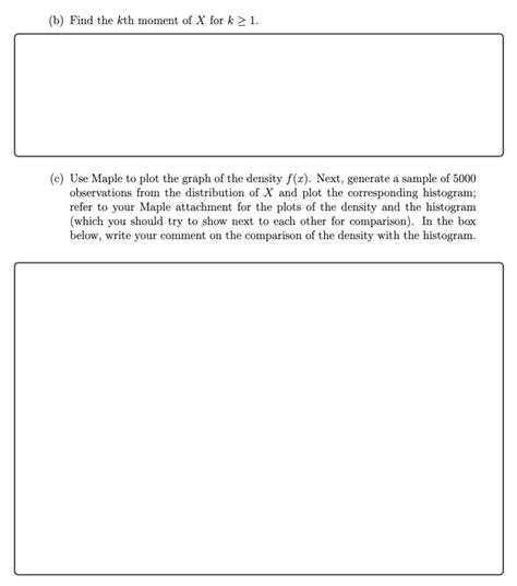 Solved 5 Let X Be A Continuous Random Variable With Density