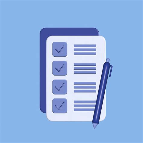 Premium Photo 3d Checklist Clipboard And Pen Icon