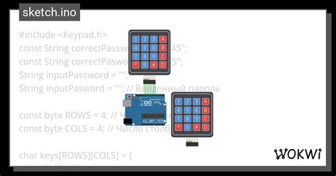 рабочий код пароль Wokwi Esp32 Stm32 Arduino Simulator