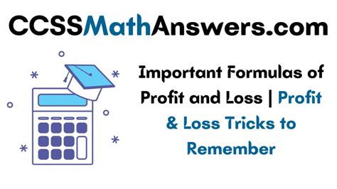 Important Formulas Of Profit And Loss Profit And Loss Tricks To