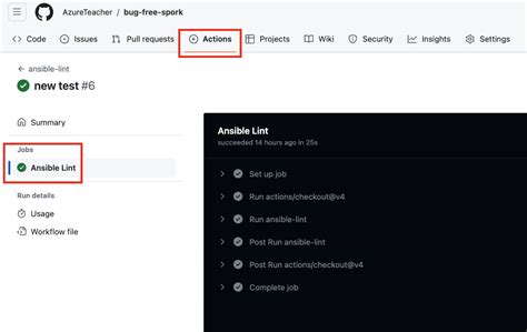 Tom Wechsler On Linkedin Linting Ansible Playbooks With Github Actions Github Ansible By Red Hat…