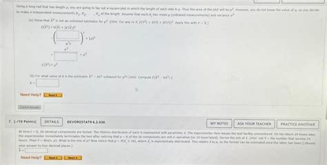 solved [ 10 points] devorestat9 6 2 030 your answer to