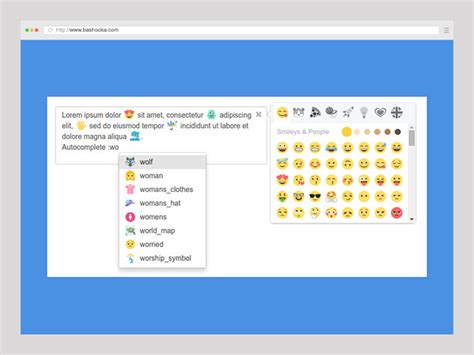 Emojione Area Snippset
