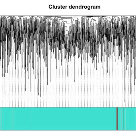 Gene Dendrogram Gene Dendrogram And Clustered Modules Coded By Four Download Scientific