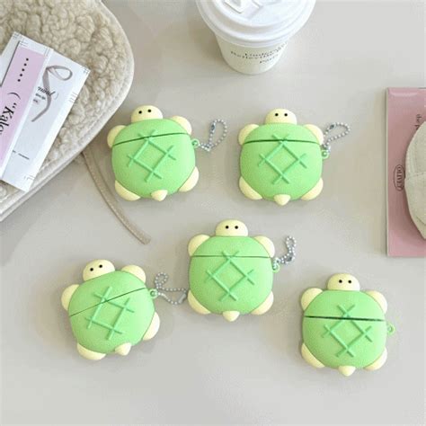 🫧행운부적증정🫧 메론 빵 거북이 에어팟 케이스 에이블리