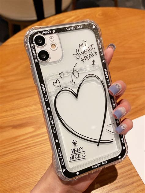 A Person Holding Up A Phone Case With A Drawing On The Back And Writing On It