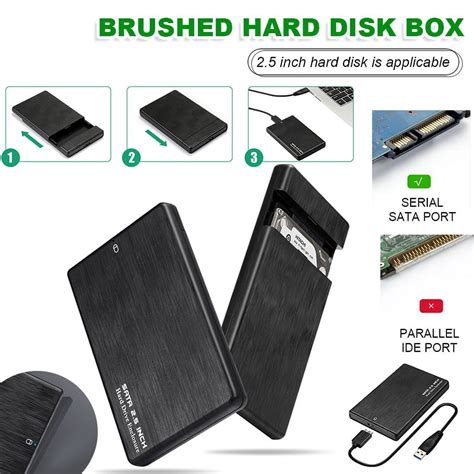 Deelleeo Usb Enclosure Portable External Backup Hard Drive Case Tb Hdd Sata Ssd For Pc