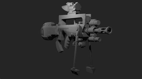 Famas Rifle Verson 2 Blender By Conor3ddesign On Deviantart