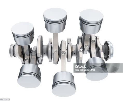 V6 엔진 피스톤 평면도 흰색 배경에 고립 된 3d 렌더링 엔진에 대한 스톡 사진 및 기타 이미지 엔진 원기둥 피스톤 Istock