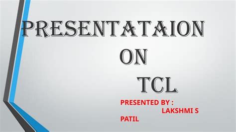 Tcl Ppptx Tool Command Language Tcl Tcl Pptx