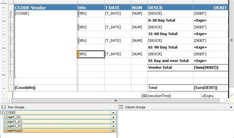 Sql Detailed Aging Report By Row Stack Overflow