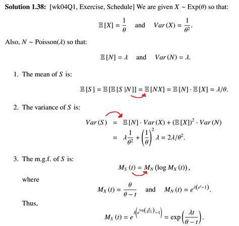 Poisson Distribution Question About N Iid Exponentially Distributed R Vs Xi Where N Is Also