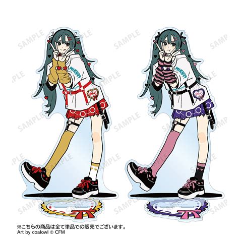 Hatsune Miku Newly Drawn Hatsune Miku Heart Ver Art By Coalowl Big Acrylic Stand Ver B Hlj Com