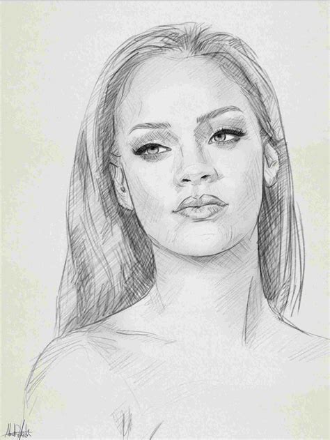 Portrait Drawing Easy At Explore Collection Of