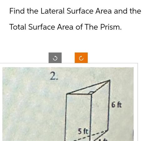 [answered] Find The Lateral Surface Area And The Total Surface Area Of