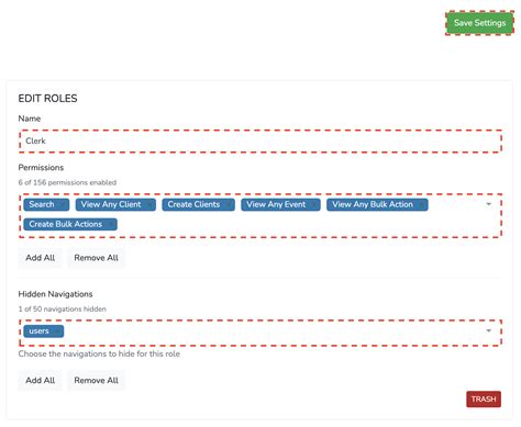 how to manage roles assigned to a user