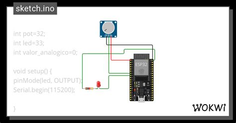 Potenciometro Wokwi Esp32 Stm32 Arduino Simulator