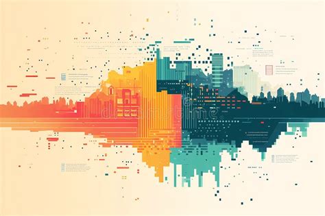 An Infographic Of Fragmented And Defragmented Data Stock Illustration Illustration Of Science