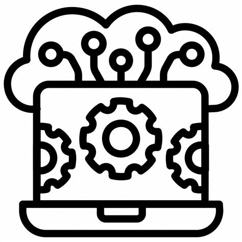 Cloud Saas Application Computing Crms Development Softwares Icon