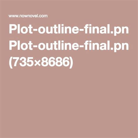 Plot Outline Outline Infographic