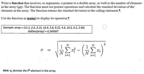 Solved Write A Function That Receives As Arguments A