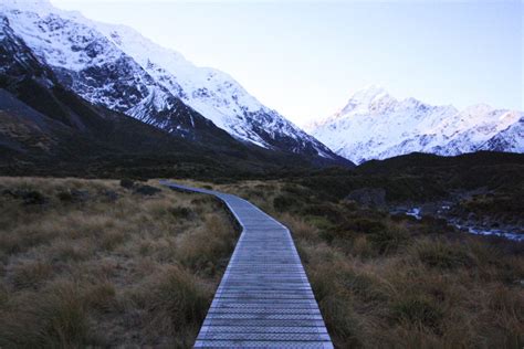 Aorakimont Cook La Hooker Valley Track Nouvelle Zélande La