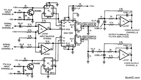 ccd delay for special effects basic circuit circuit diagram
