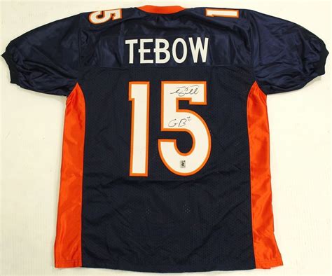 Tim Tebow Signed Broncos Jersey Inscribed Gb2 Palm Beach Coa At