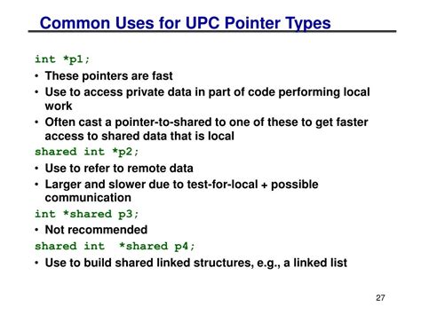 ppt unified parallel c upc powerpoint presentation free download