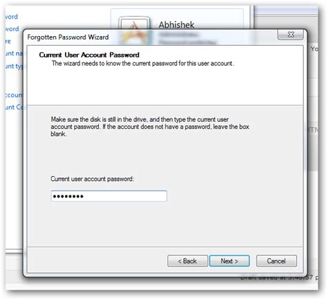 how to create a password reset disk in windows 7