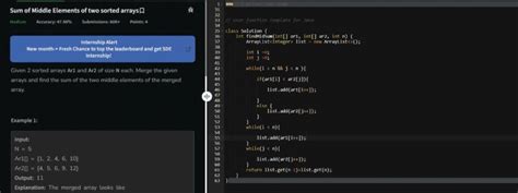 Day 34 Of 100daysofcodechallenge Merge Sorted Arrays Yashashvi