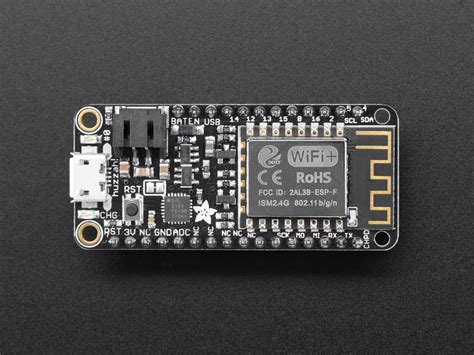 Adafruit Assembled Adafruit Feather Huzzah With Esp8266 With Headers