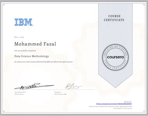 Mohammed Fazal On Linkedin Coursera Coursecompletion