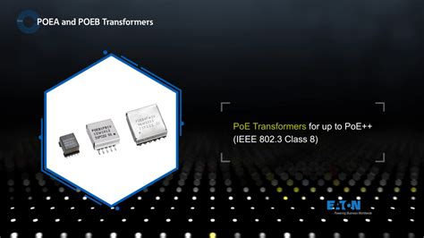 POEA POEB Series PoE Transformers Eaton DigiKey