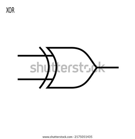 Digital Logic Gate Symbols Black Isolated Stock Vector Royalty Free 2175051435 Shutterstock