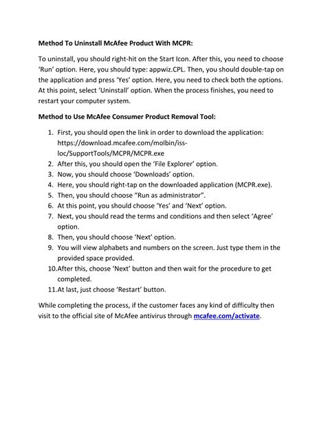 Ppt How To Use Mcafee Consumer Product Removal Tool Powerpoint