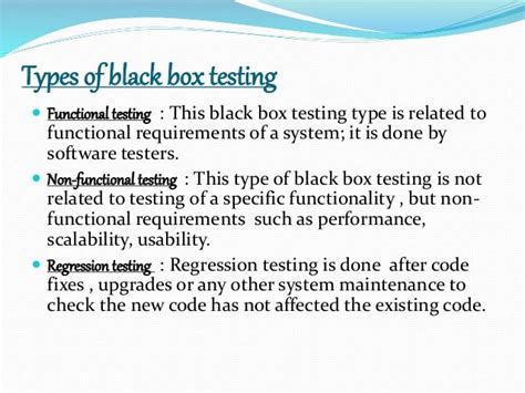 white box and black box testing in database