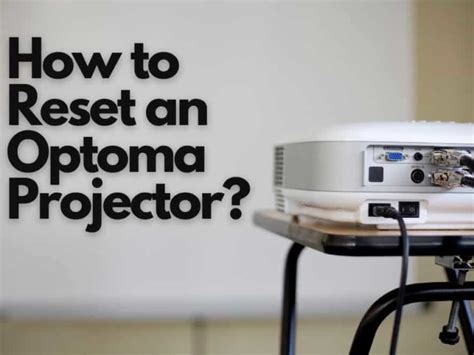 How To Reset An Optoma Projector Pointer Clicker