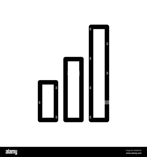 Chart Icon Linear Logo Mark Set Collection In Black And White For Web Stock Vector Image And Art