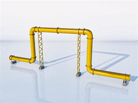Gas Pipeline 3d Model Pixlnexs Store