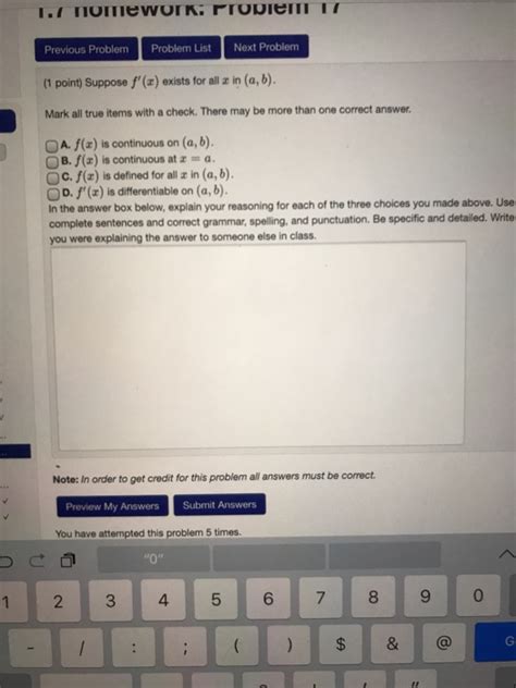 Solved Previous Problem Problem List Next Problem 1 Point