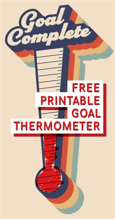 9 Goals Board Diy Track Goal Tracking Thermometer Goal Thermometer