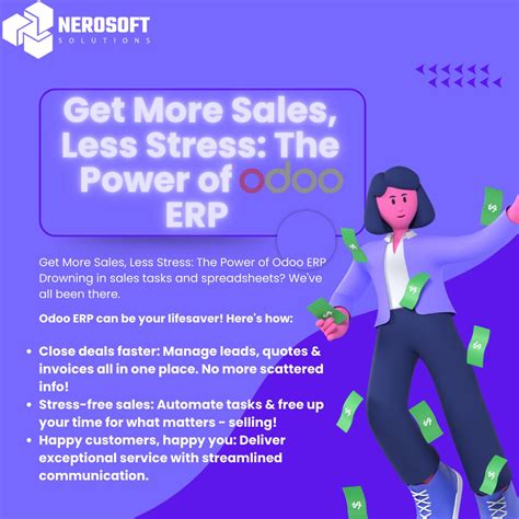 Nerosoft Solutions On Linkedin Odoo Sales Erp Efficiency