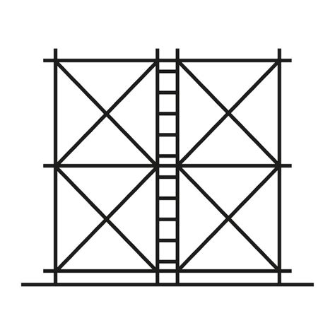 Premium Vector Scaffolding Icon Temporary Structure For Workers Icon
