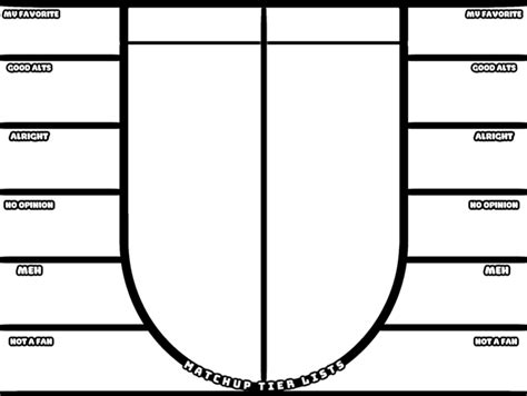 Double Character Matchup Tier List Template By Thederpytomato On Deviantart