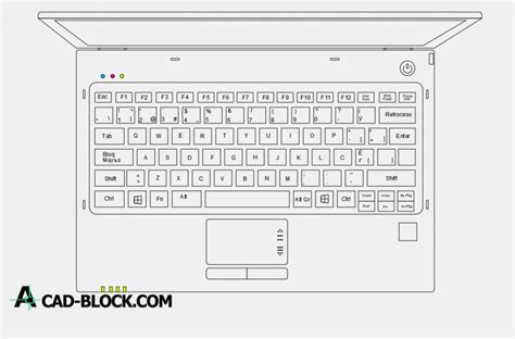 Laptop DWG Free Cad Block CAD Model AutoCAD Blocks