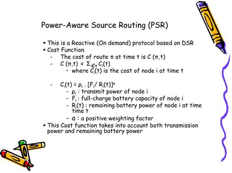 ppt power aware routing in mobile ad hoc networks powerpoint