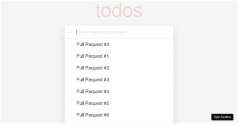 React Model V4 Todomvc Codesandbox