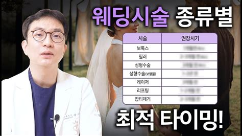 결혼전 관리시술 받는 최적의 타이밍은 정해져 있습니다 필러 보톡스피부레이저 리프팅 Youtube