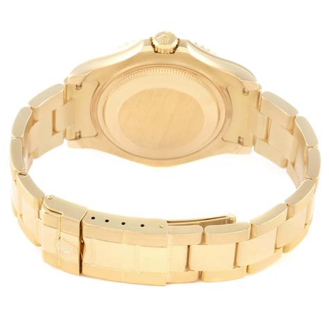 Rolex Yachtmaster Midsize Yellow Gold Mop Diamond Dial Mens Watch 68628
